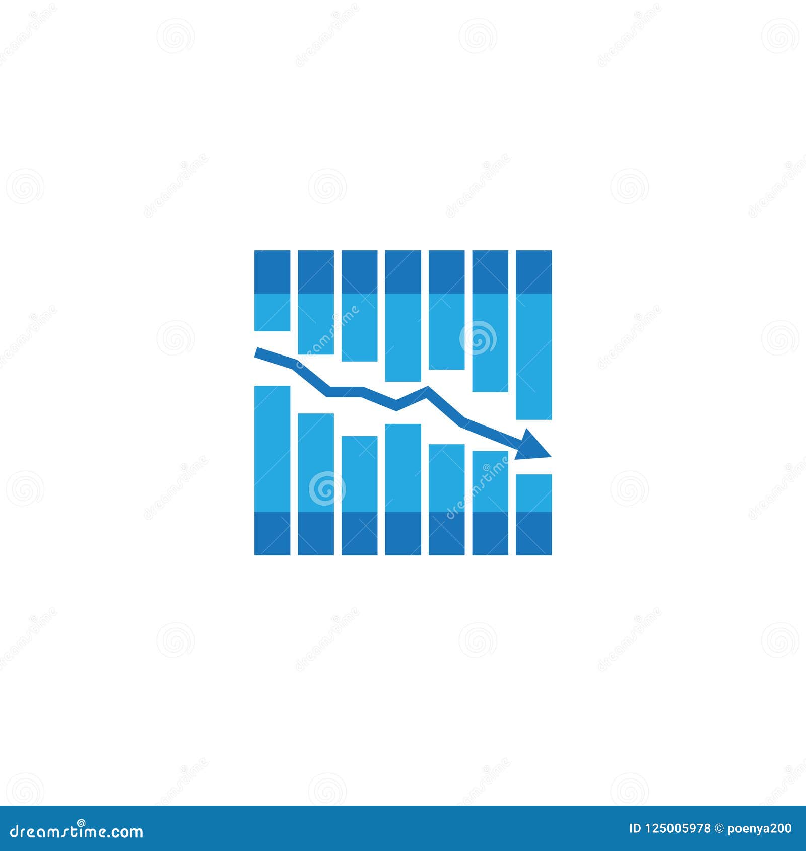 Arrow Decrease Icon. Dollar Money Fall Down Symbol. Economy Stretching Rising Drop. Business ...