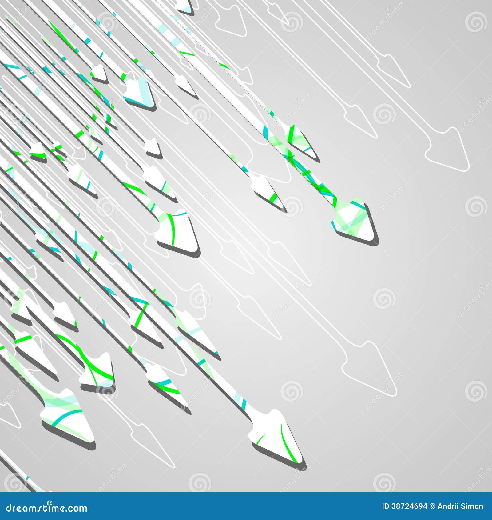 Arrow design background. stock vector. Illustration of colorful - 38724694