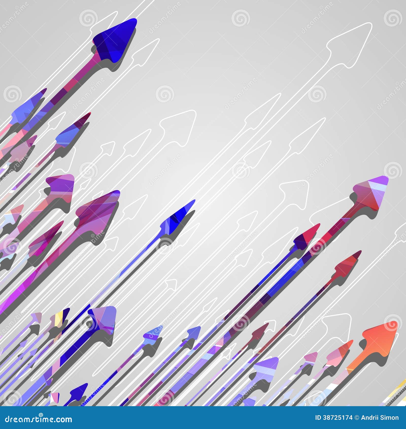 Arrow design background. stock vector. Illustration of digital - 38725174