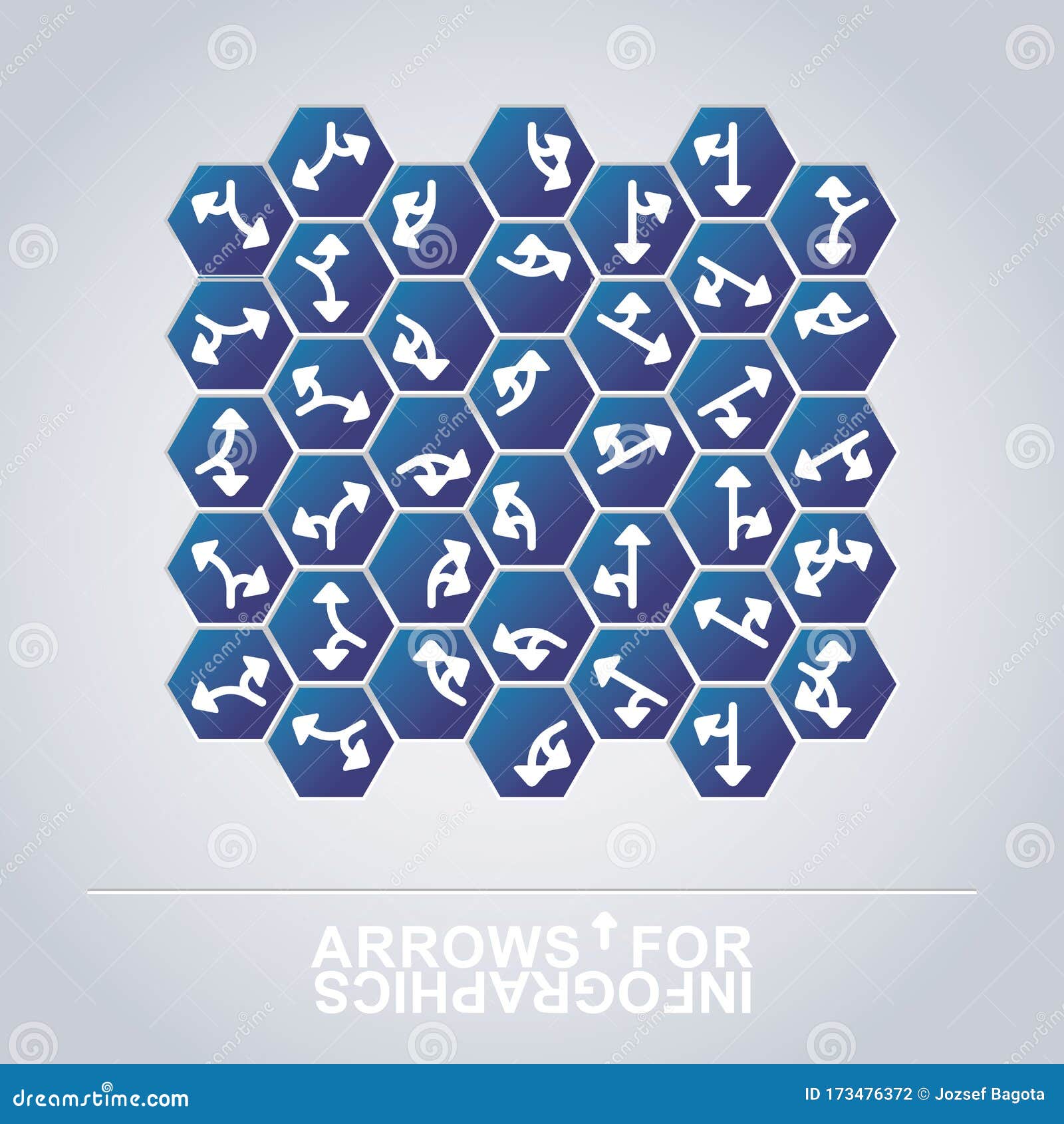 Arrow Design Concept for Infographics or Webdesigns Stock Vector ...