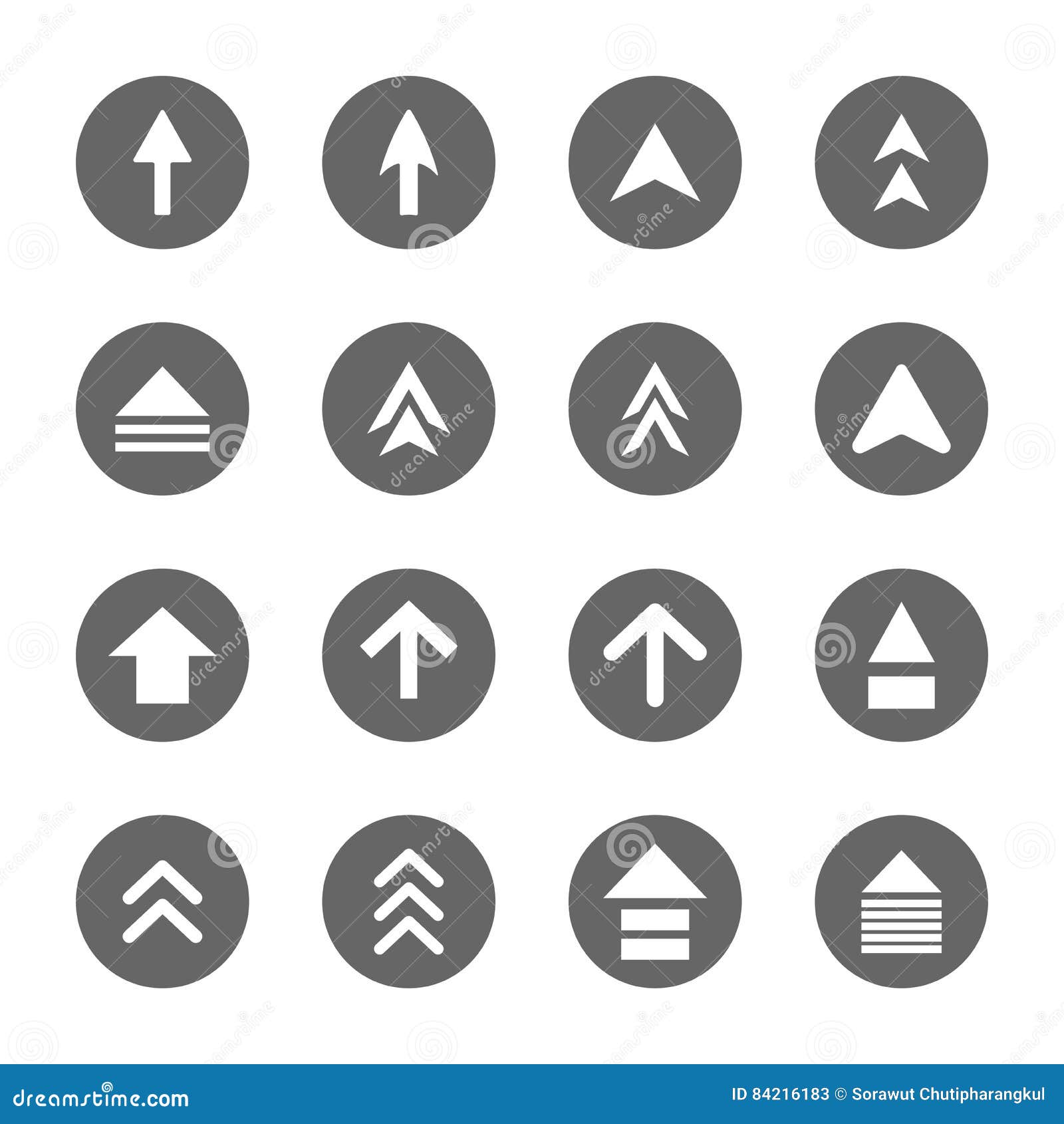 Arrow Design Sign Icons Set Stock Vector - Illustration of design ...