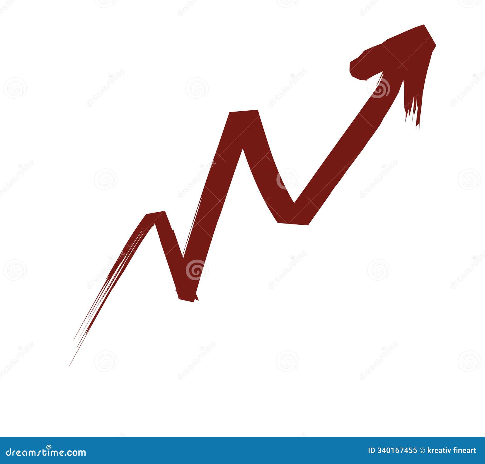 Arrow Sign Growth Simple Design Line Vector Stock Illustration ...