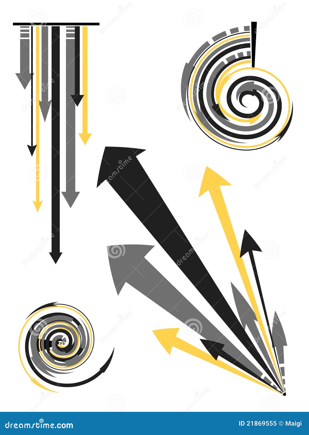 Arrow Designs stock vector. Illustration of designs, arrow - 21869555