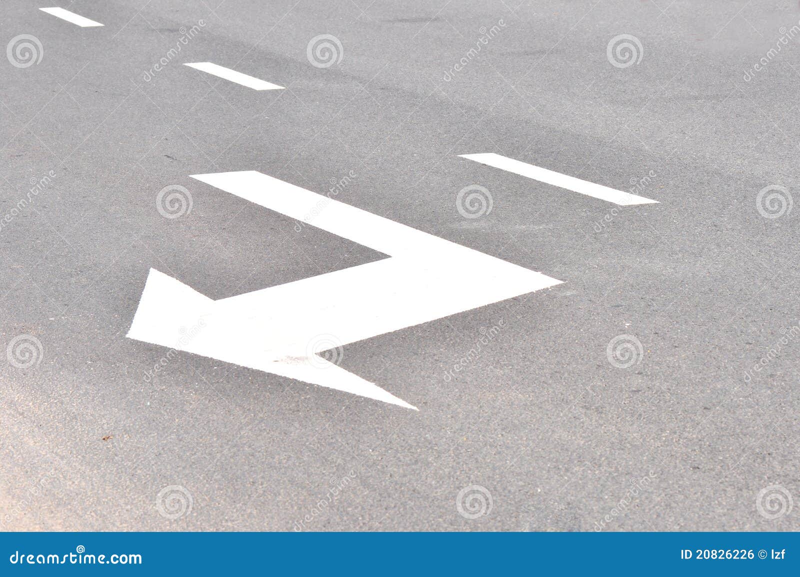 Arrow direction stock photo. Image of ground, marking - 20826226