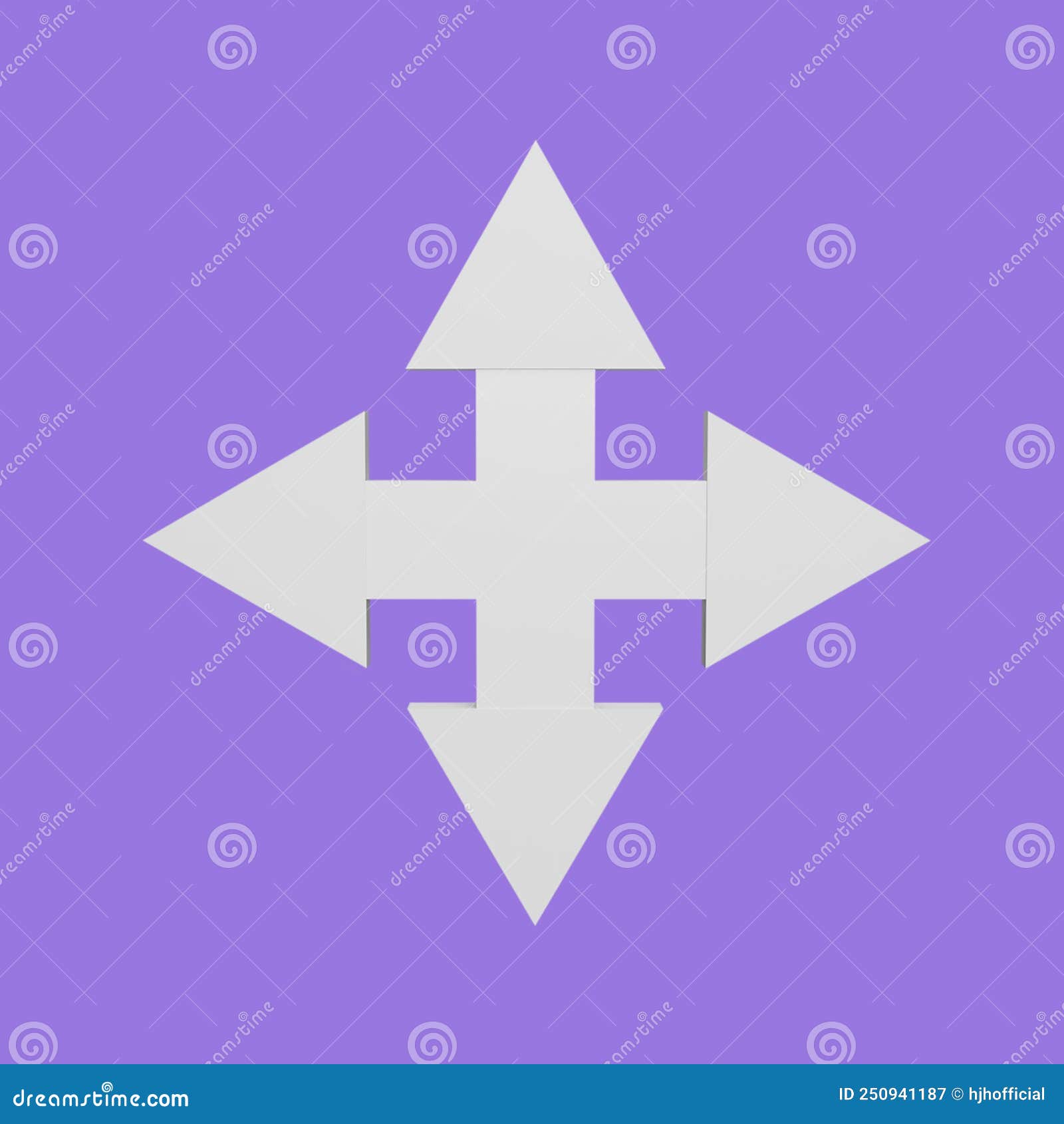 Arrow Direction 3d Icon Model Cartoon Style Concept. Render ...