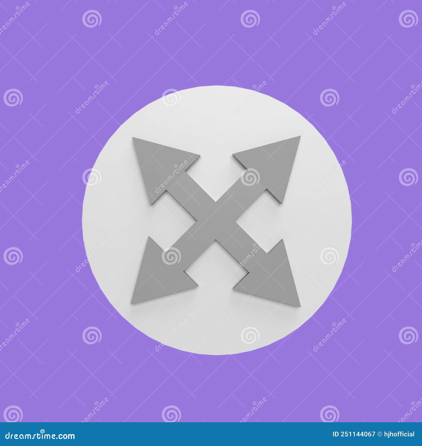 Arrow Direction 3d Icon Model Cartoon Style Concept. Render ...