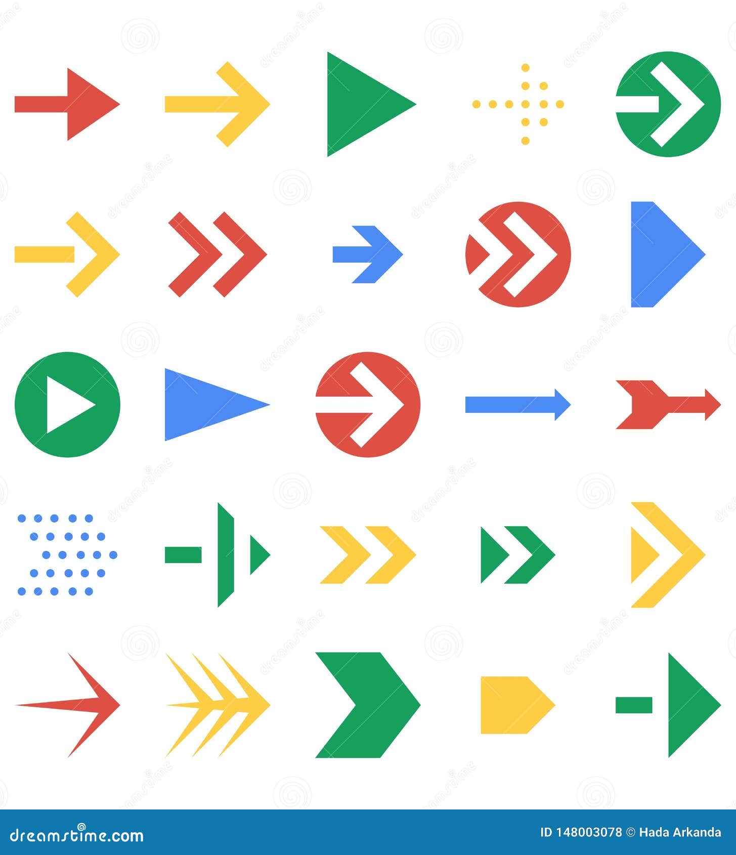 Arrow Direction Design Vector Logo Icon Set or Illustration. Editable ...