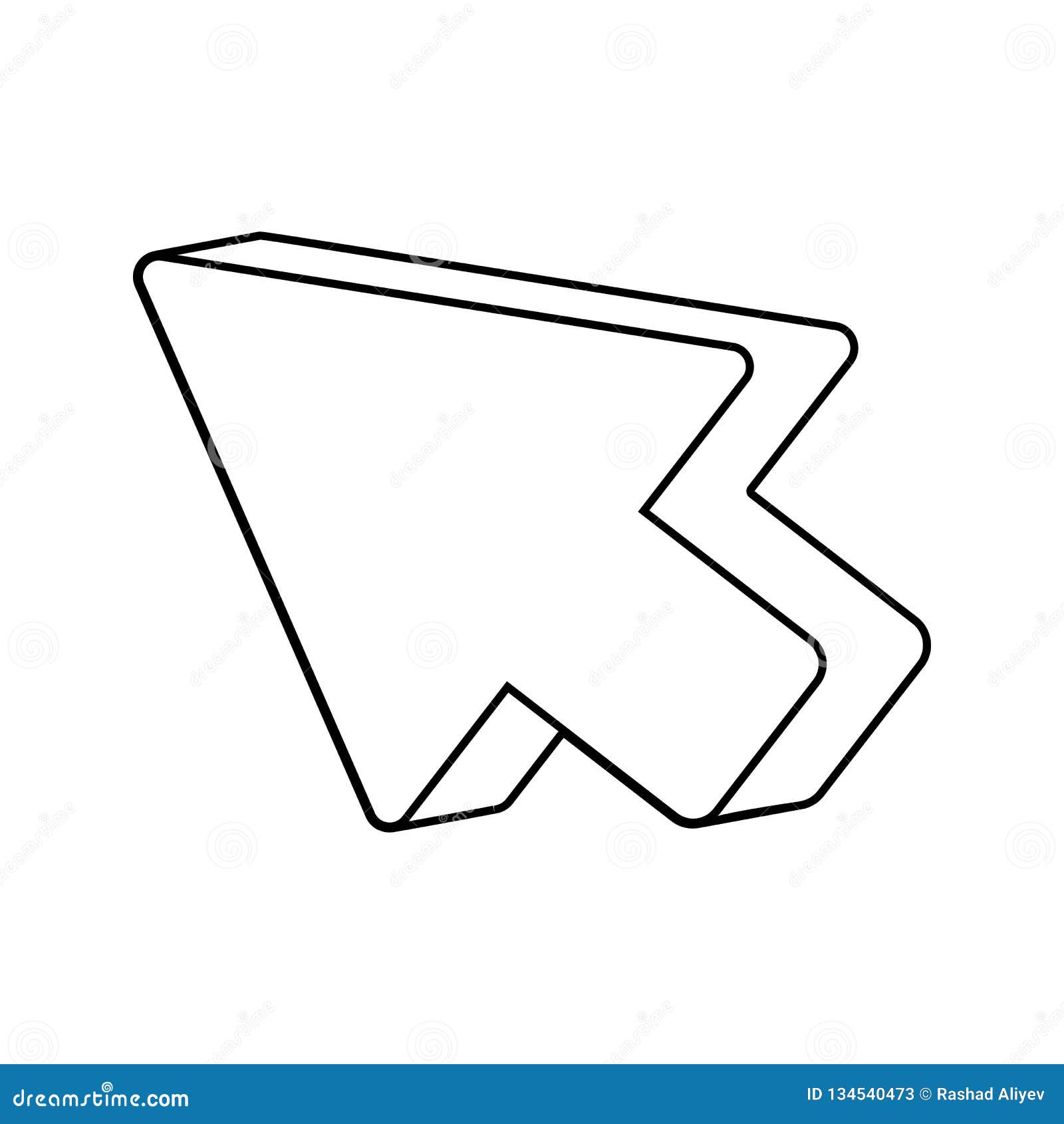 Arrow Direction Icon. Element of Game for Mobile Concept and Web Apps ...