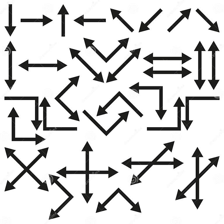 Arrow Direction Icon. Vector Movement Arrows. Navigation Symbol ...