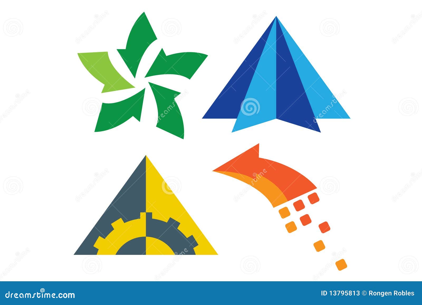 Arrow direction icons stock illustration. Illustration of development ...