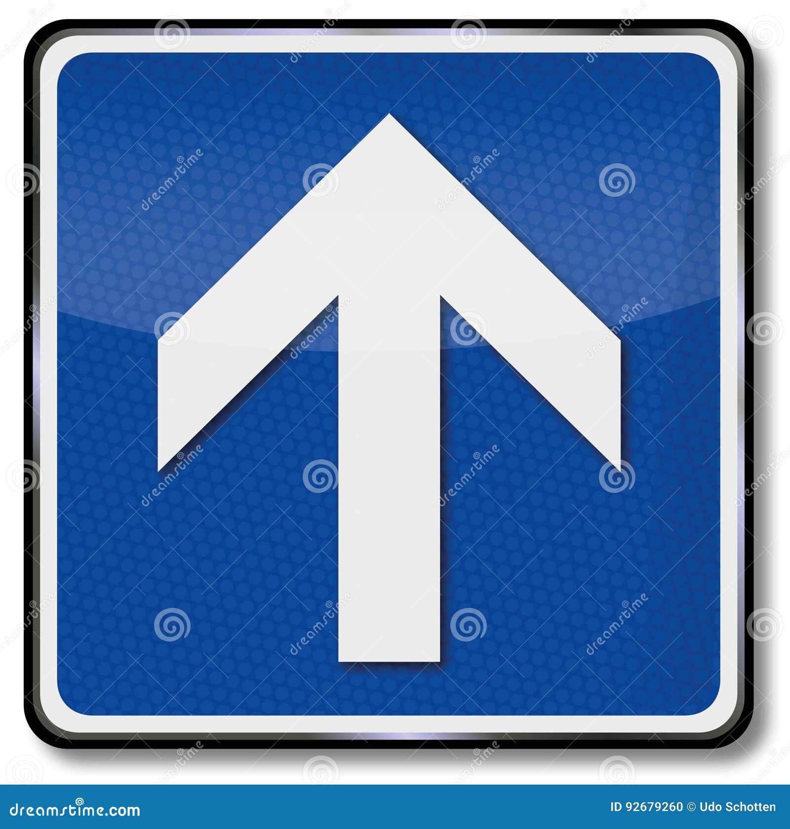 Arrow and Direction Indication To the Front Stock Vector - Illustration ...