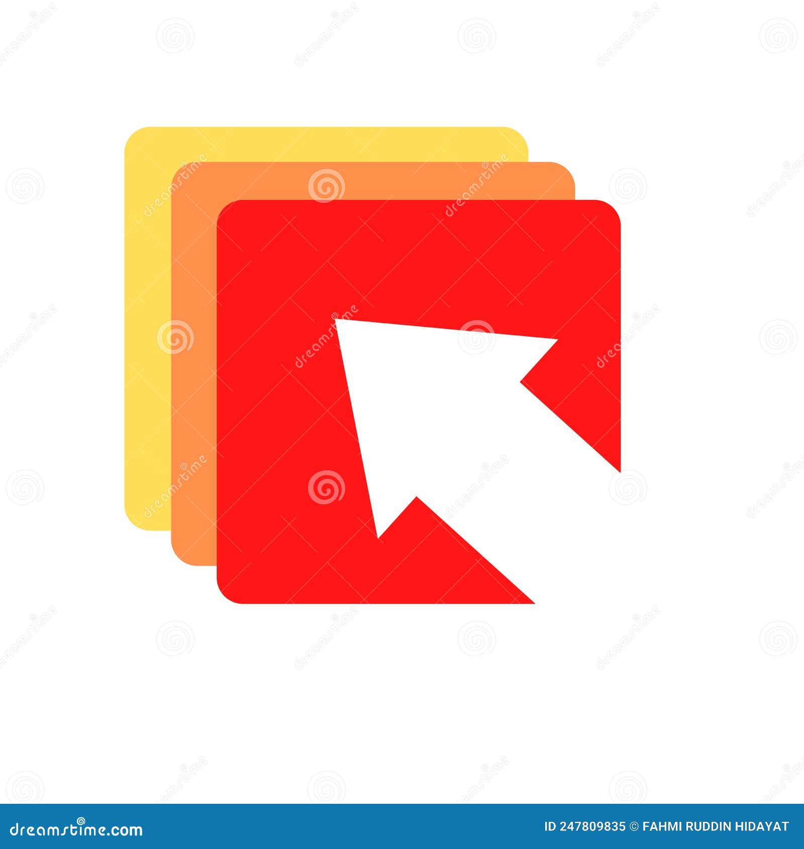 Arrow Direction Logo with 3 Color Layer Suitable for Business Logo ...