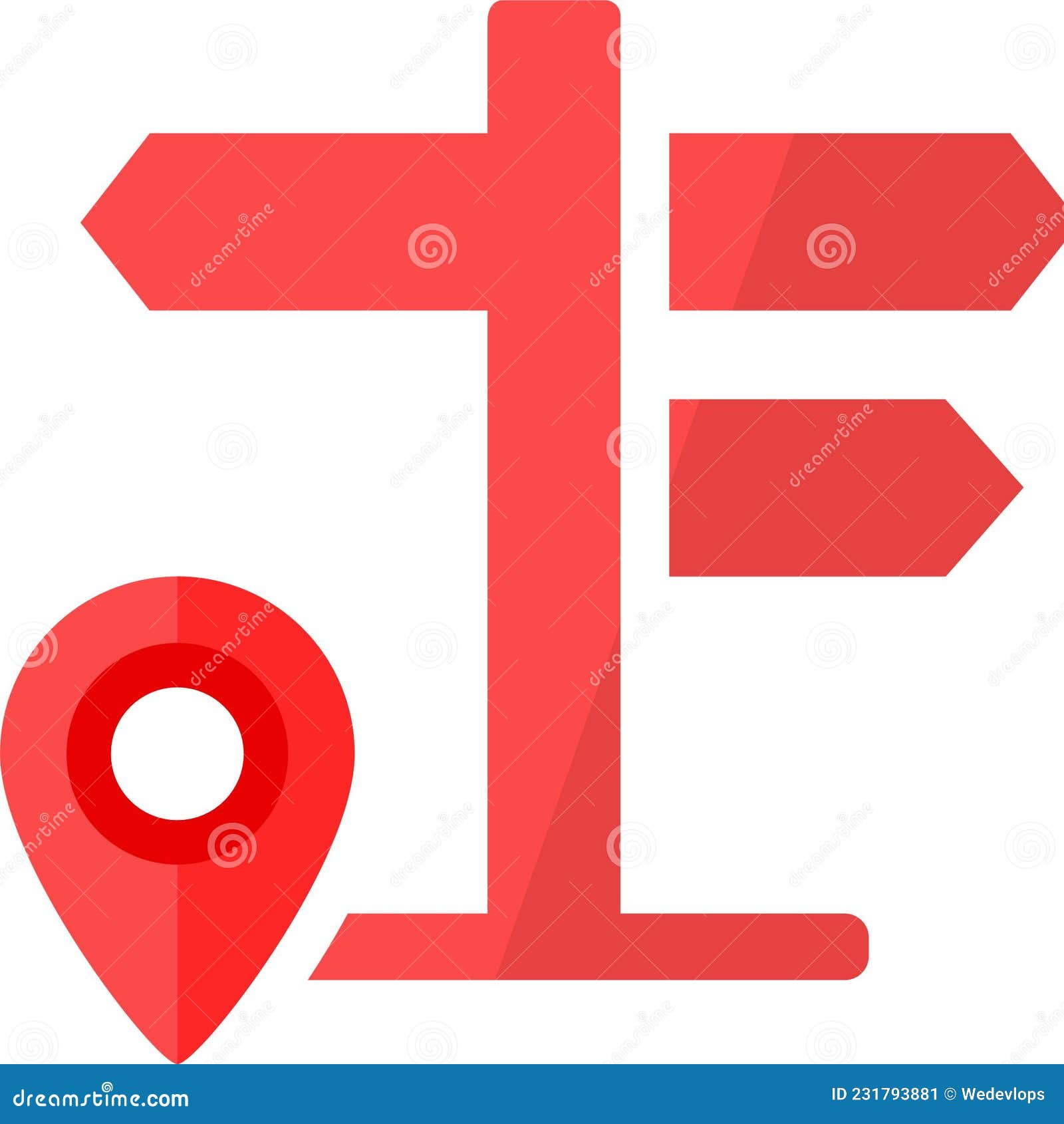 Arrow Direction Navigation Location Stock Image - Illustration of ...