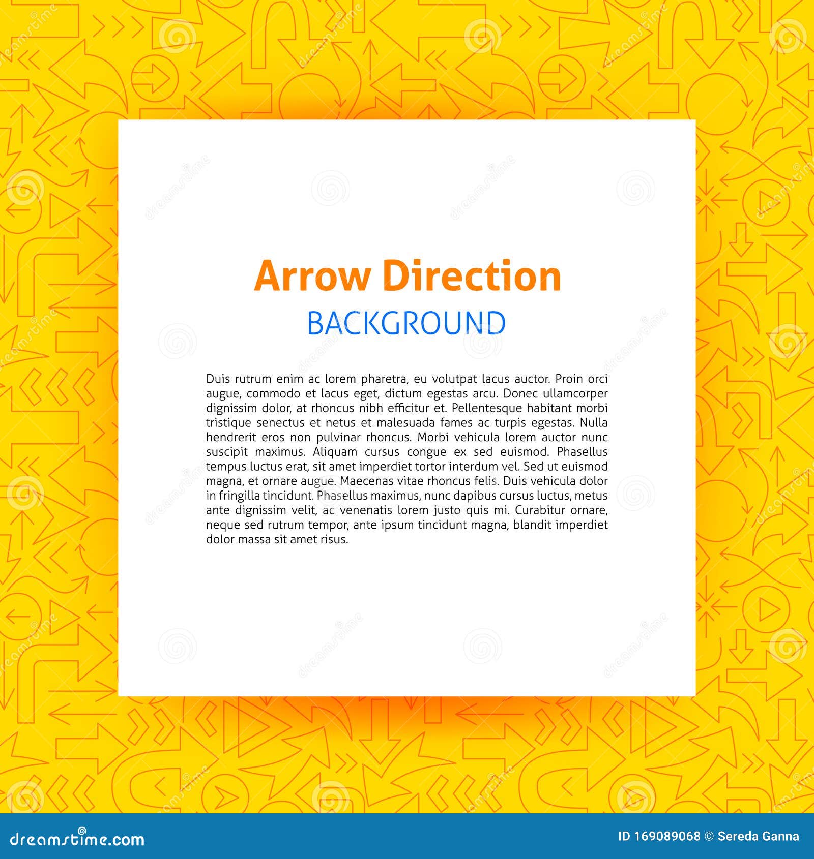 Arrow Direction Paper Template Stock Vector - Illustration of design ...