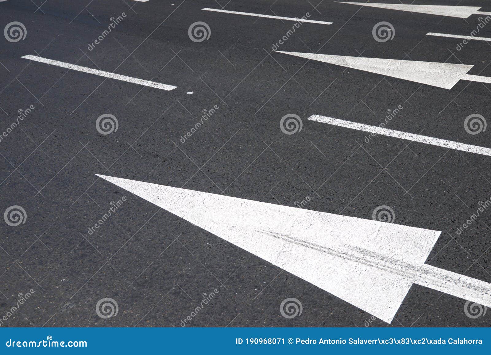 Arrow directional signals stock image. Image of pavement - 190968071