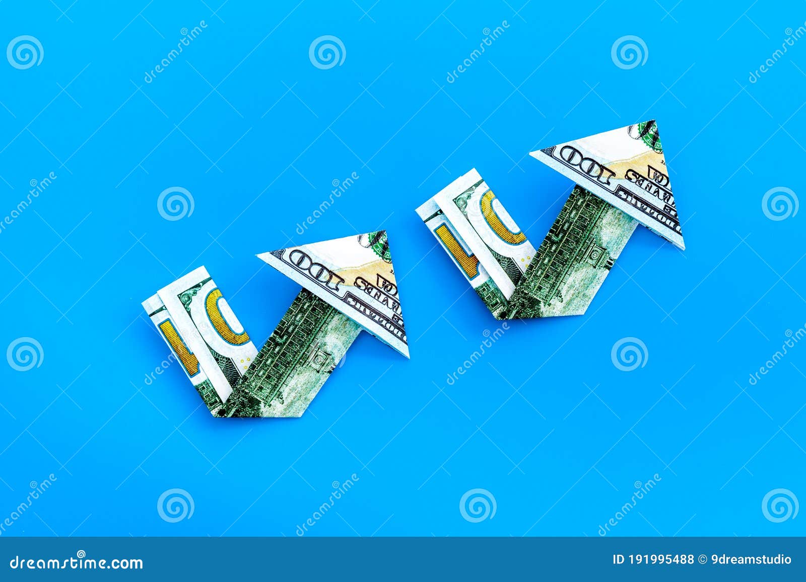 Arrow of Dollar Chart - Currency Trading Concept Stock Photo - Image of ...