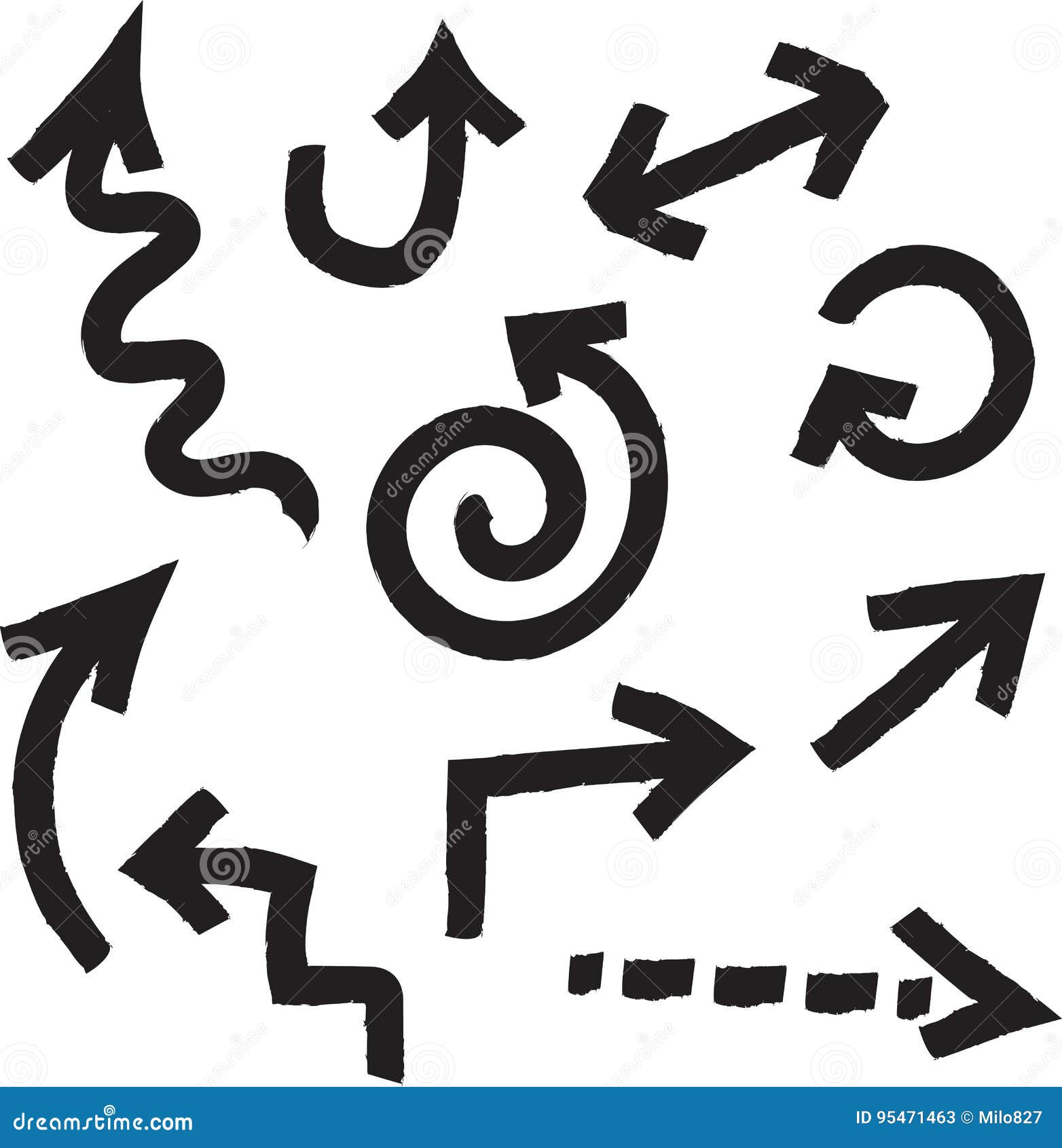 Going In All Directions Royalty-Free Stock Photography | CartoonDealer ...