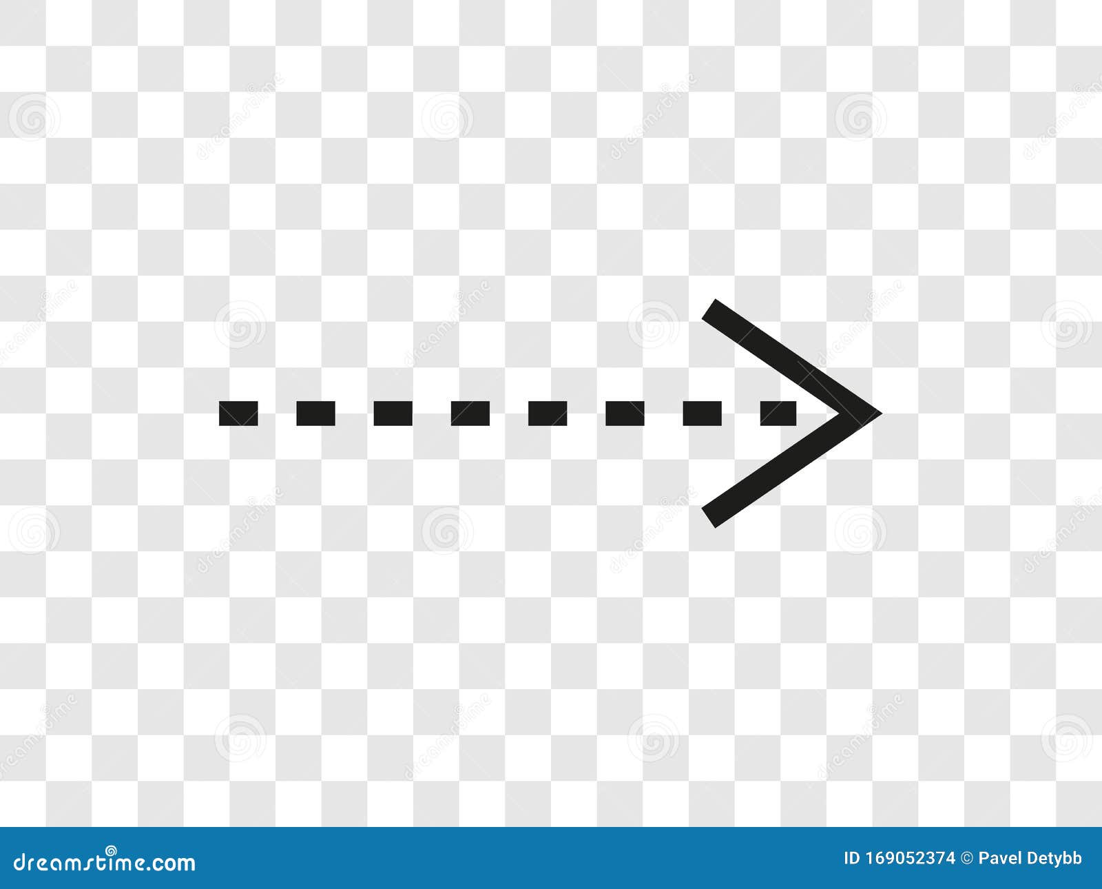 Arrow, Dotted Icon. Vector Illustration, Flat Design Stock Illustration ...