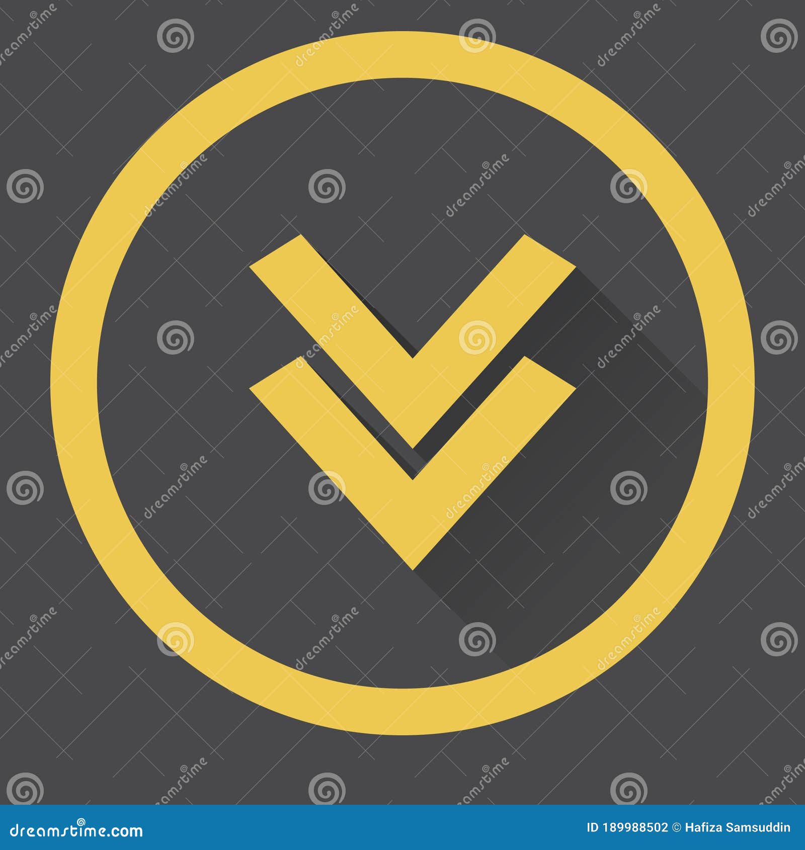 Arrow Double Down Button. Vector Illustration Decorative Design Stock ...