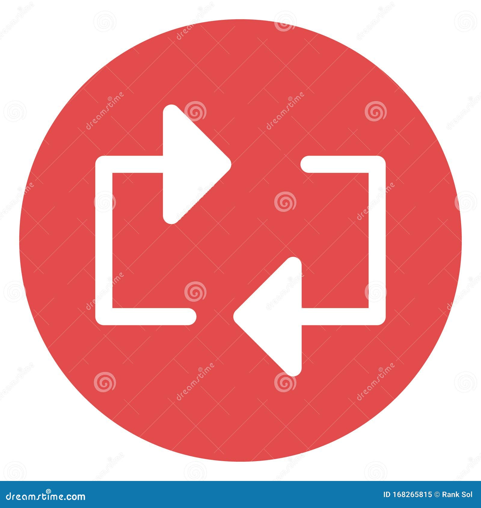 Arrow, Double Isolated Vector Icon Which Can Be Easily Modified or ...