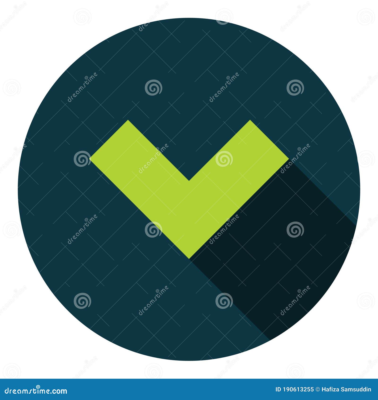 Arrow Down Button. Vector Illustration Decorative Design Stock Vector ...