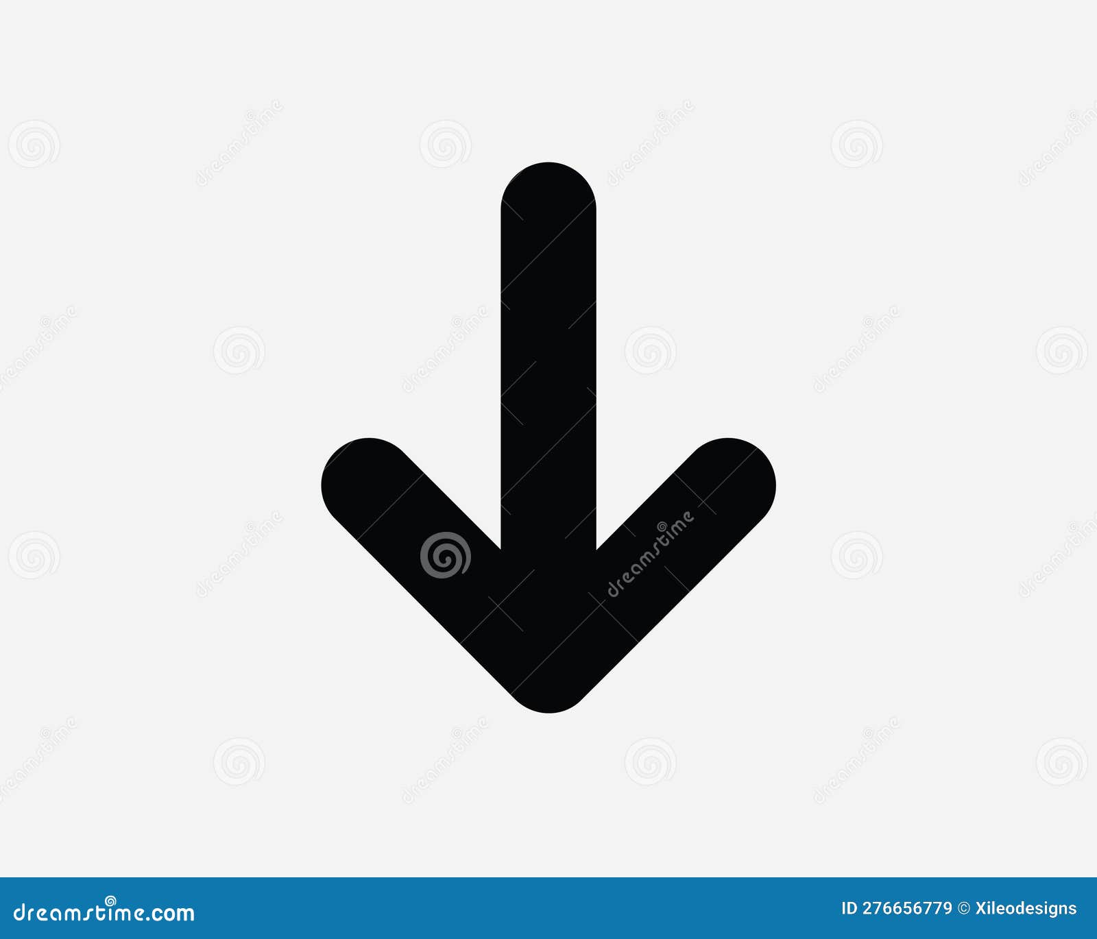 Down Arrow Icon. Below Under Underneath Bottom Downward Sign. Download ...