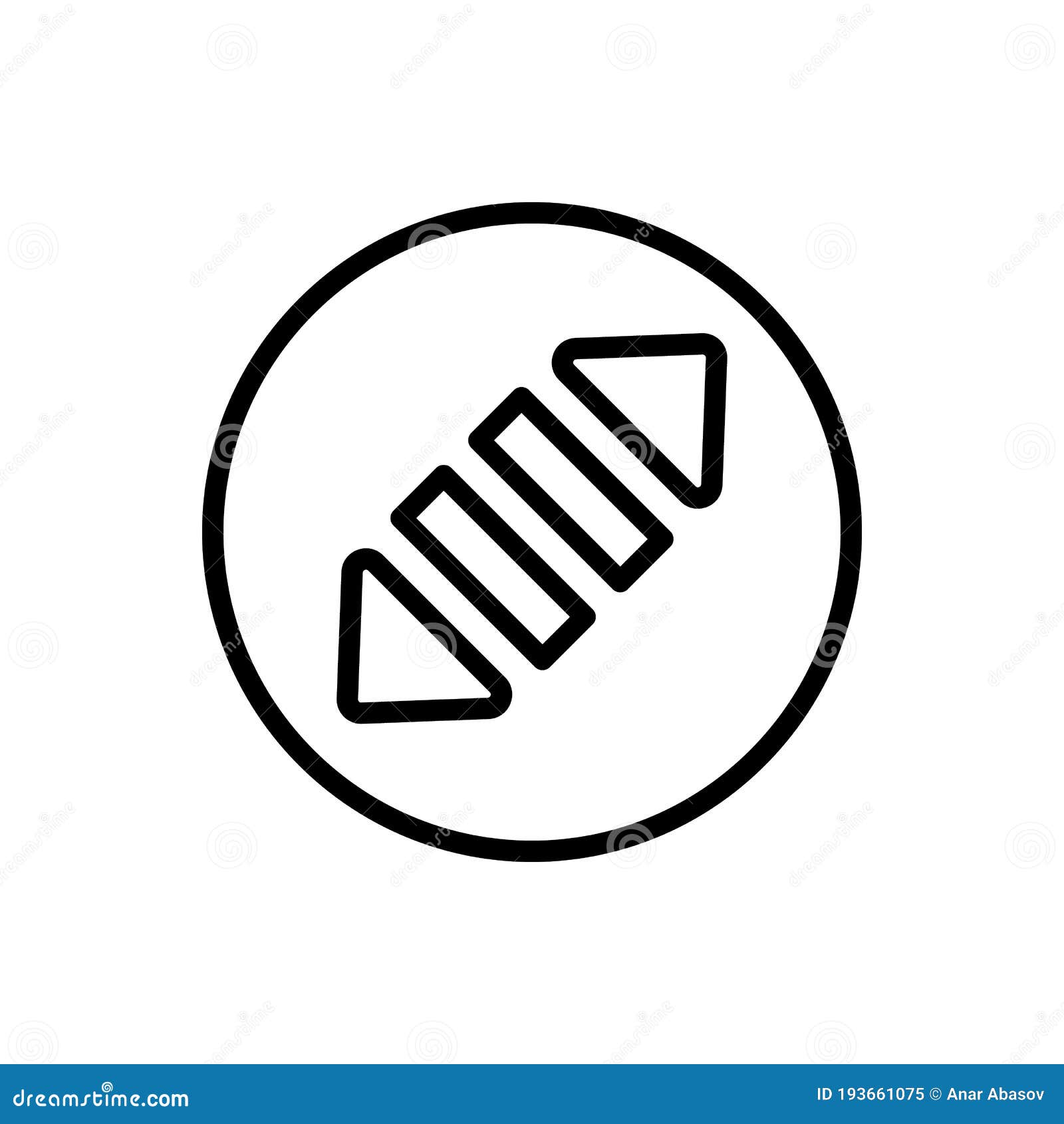Arrow Down, Left, Up and Right Icon. Simple Line, Outline Vector Elements of Pointer Icons for ...