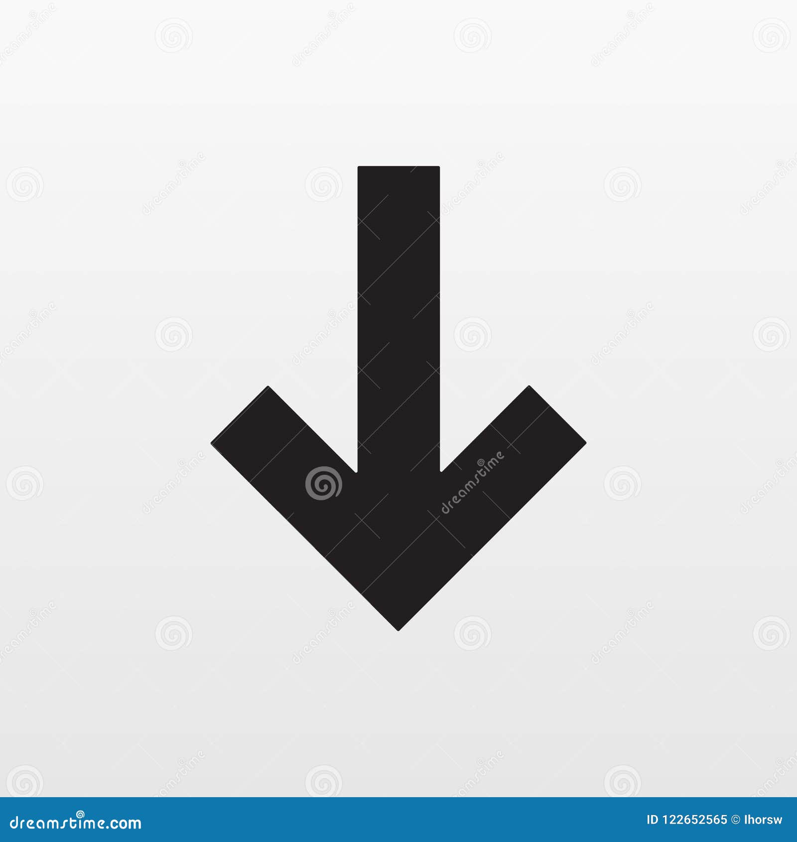 Arrow Down Vector. Downgrade Icon. Trendy Symbol F | CartoonDealer.com ...
