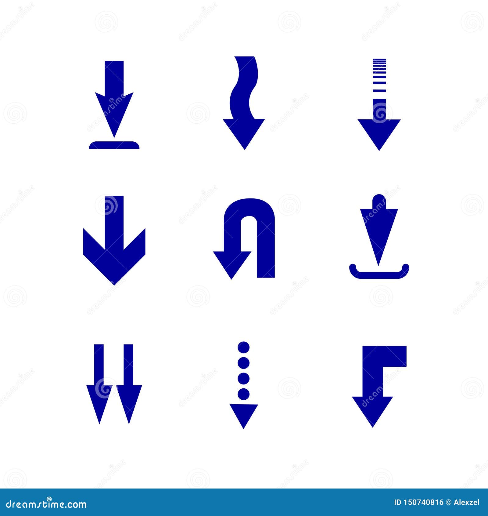 Arrow Download Loading Icons Stock Vector - Illustration of banner ...