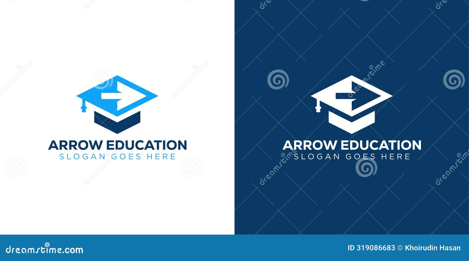 Creative Arrow Education Logo. Graduation Hat, Academy School, Study ...