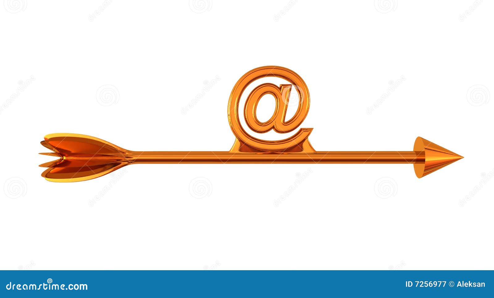 Arrow and email sign stock illustration. Illustration of aspirations ...