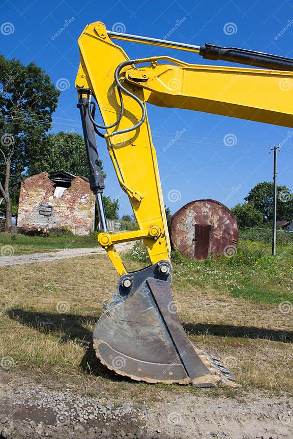 Broken excavator stock image. Image of buckets, loader - 103065365