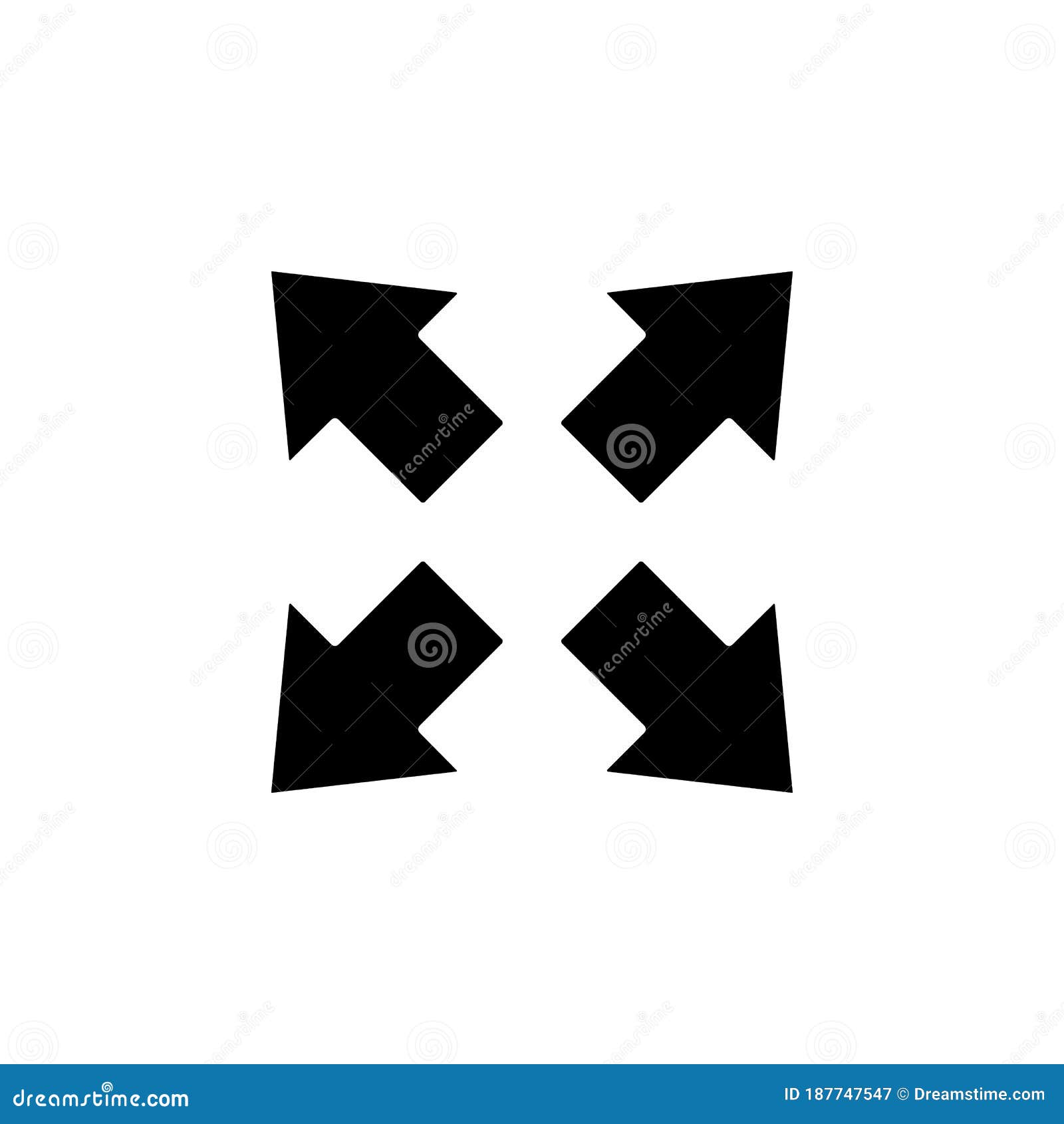 Arrow Expand Icon. Simple Pointer Icons for Ui and Ux, Website or ...