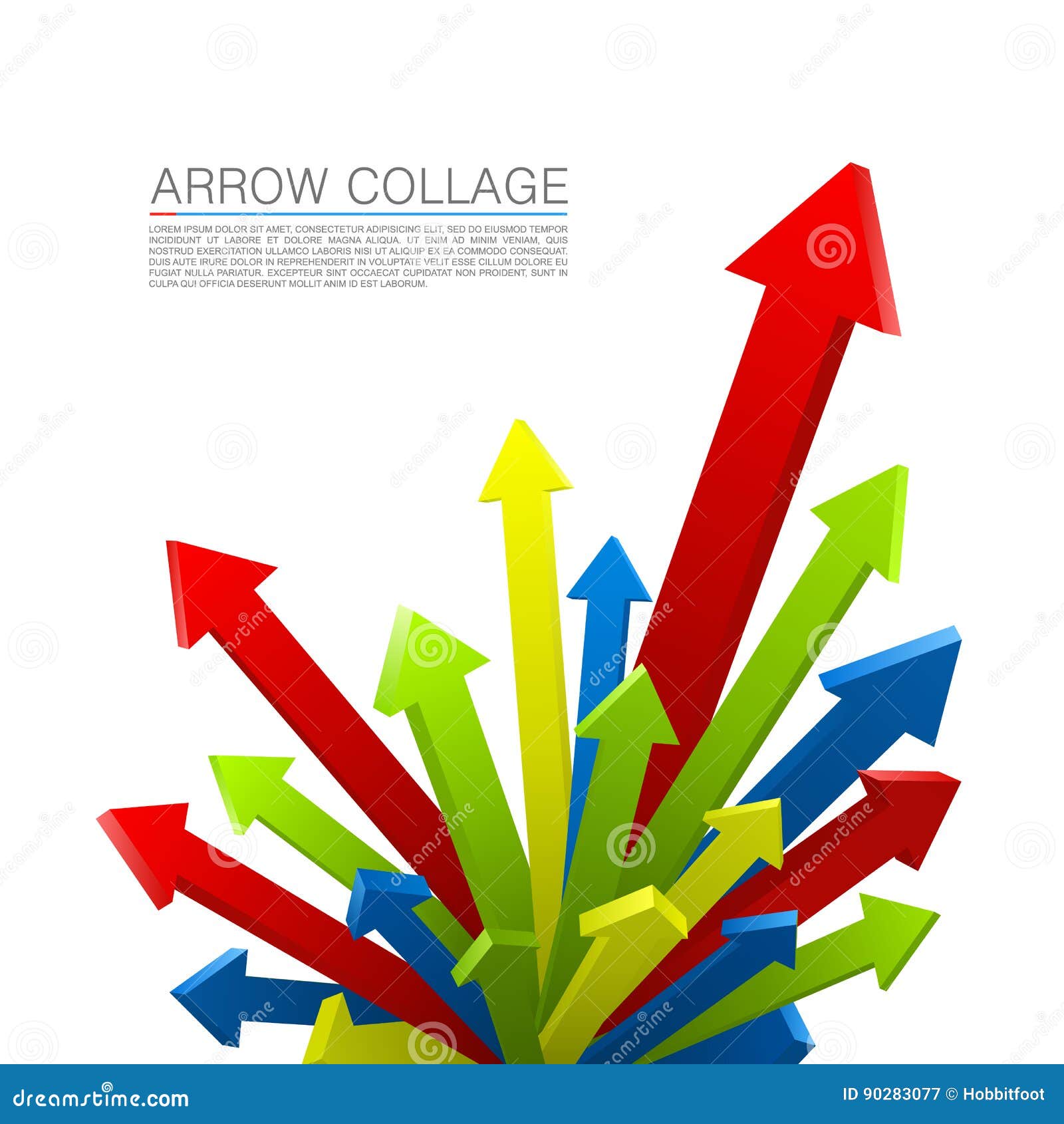 Arrow Explosion Colors Art Creative. Vector Illustration Stock Vector ...