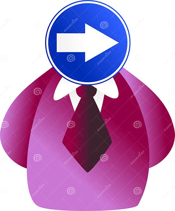 Arrow face stock illustration. Illustration of navigation - 3207468
