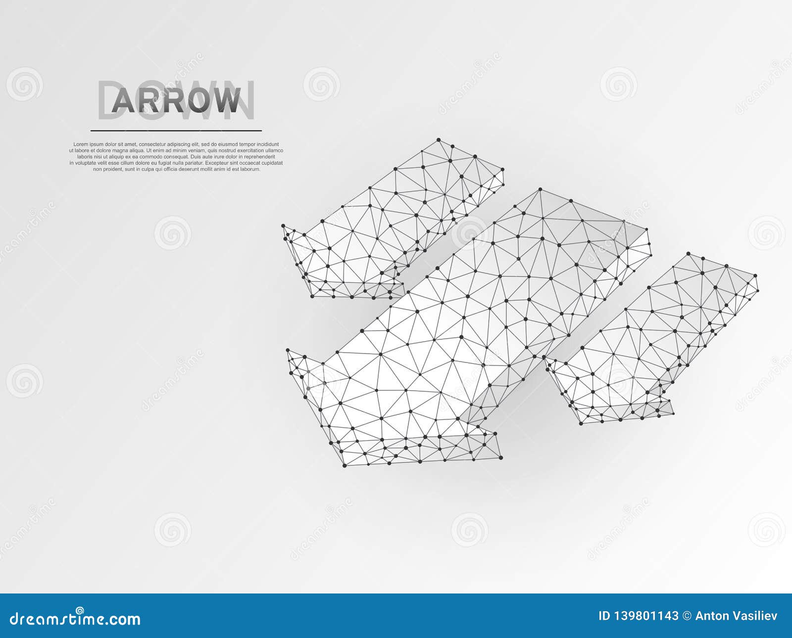 Arrow Failure Success Team Work. Three Arrows Goes Down Wireframe ... Arrow Failure Success Team Work. Three Arrows Goes Down Wireframe ...