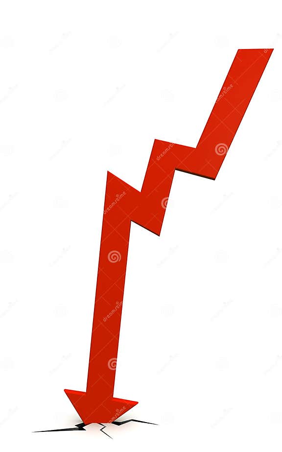 Arrow Fall Down Crashed the Floor Stock Illustration - Illustration of ...