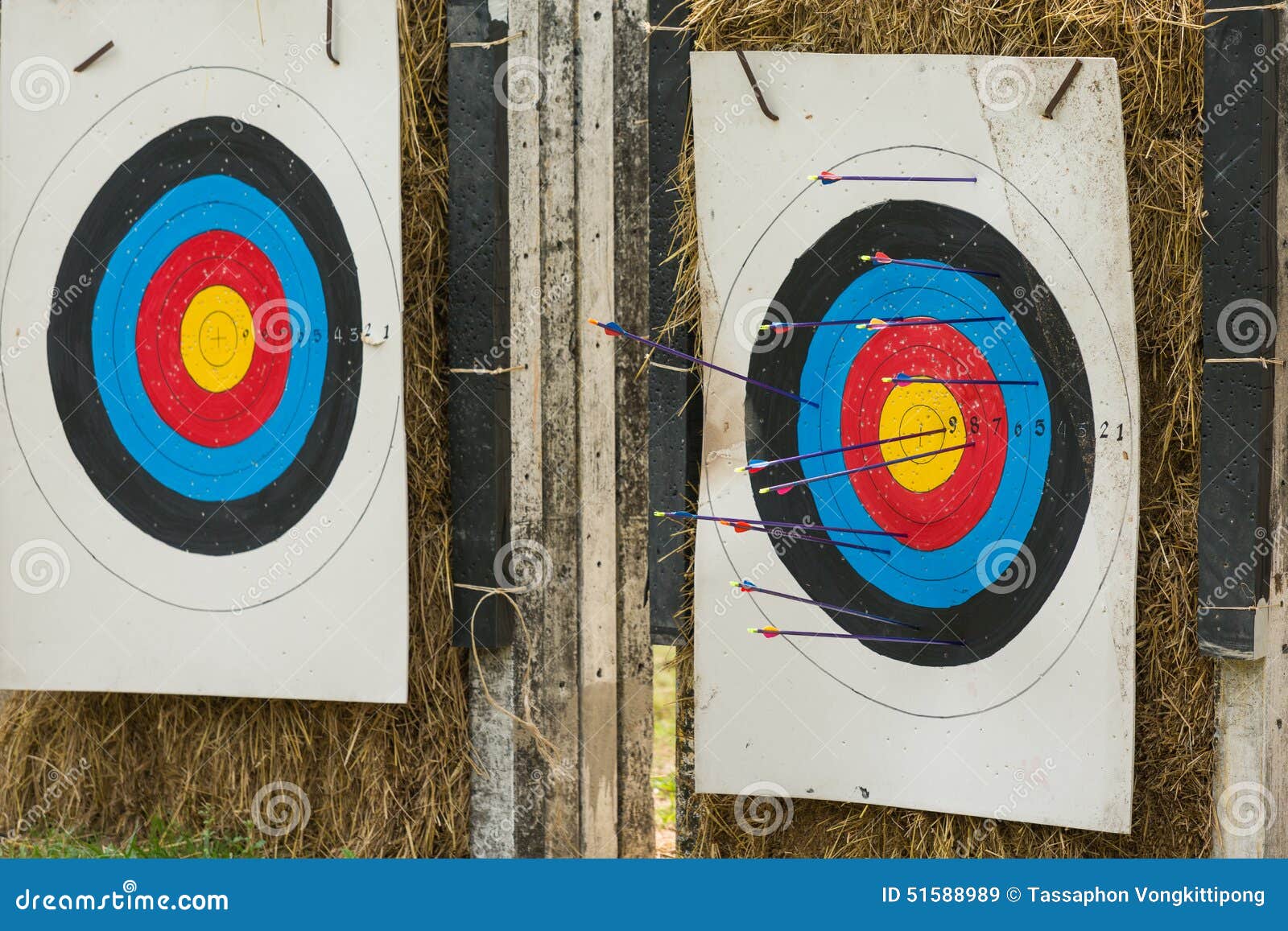 Arrow Field Practice Target Stock Image - Image of outdoor, arrow: 51588989