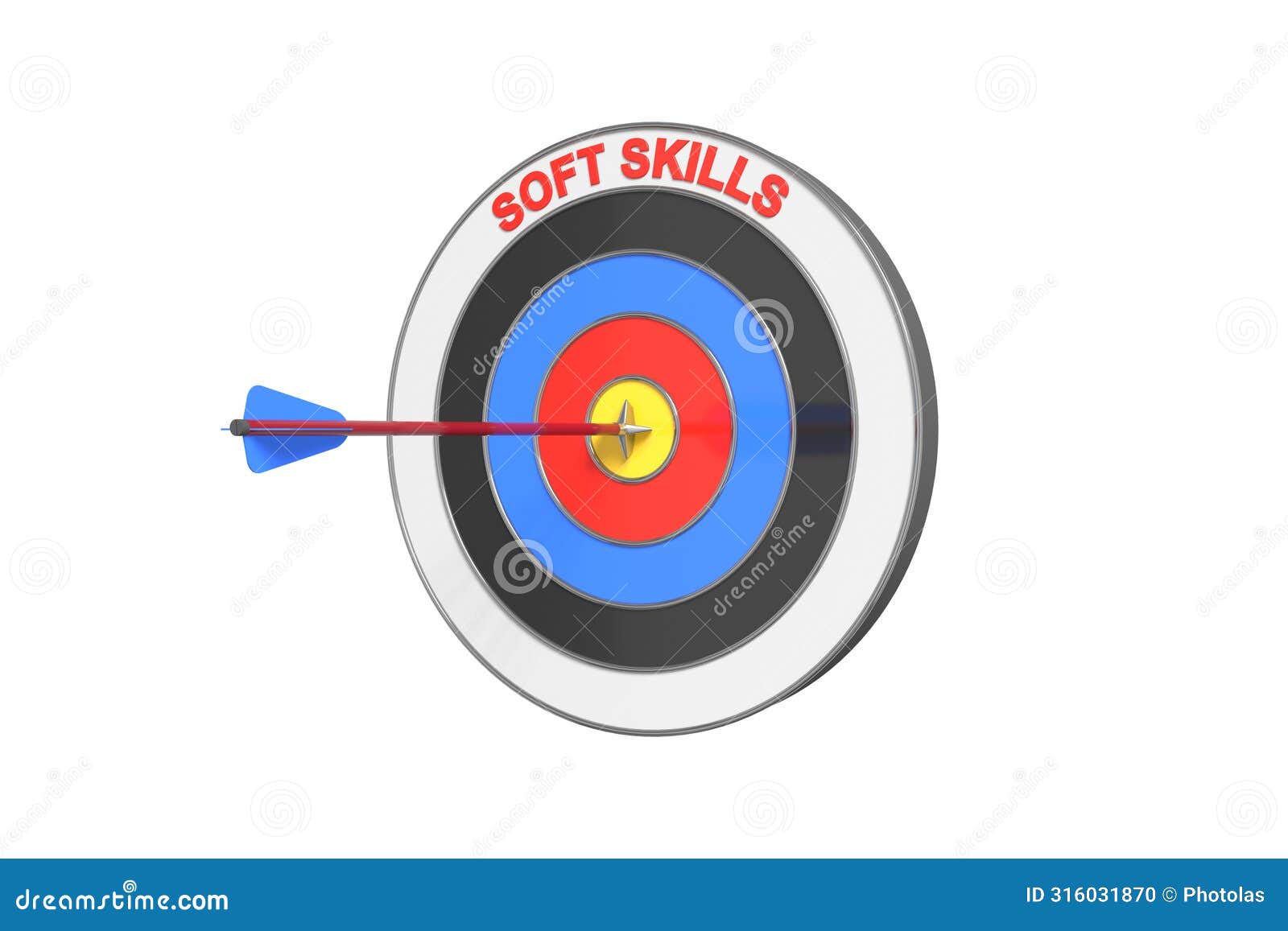 An Arrow Flies and Hits the Target of a Target Text Soft Skills ...