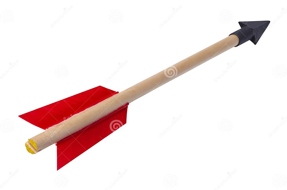 Arrow in Flight stock image. Image of sharp, white, metal - 174063311