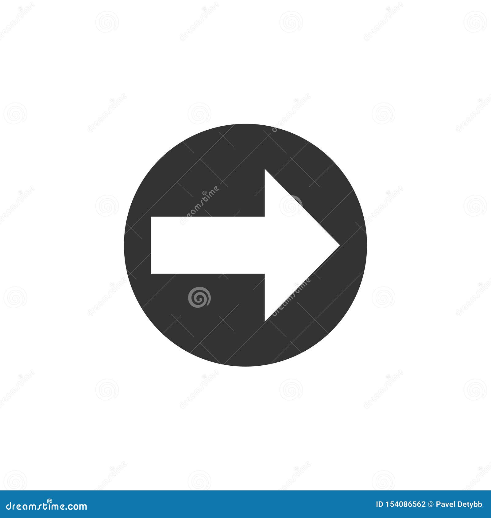 Arrow, Forward Icon. Vector Illustration, Flat Design Stock ...