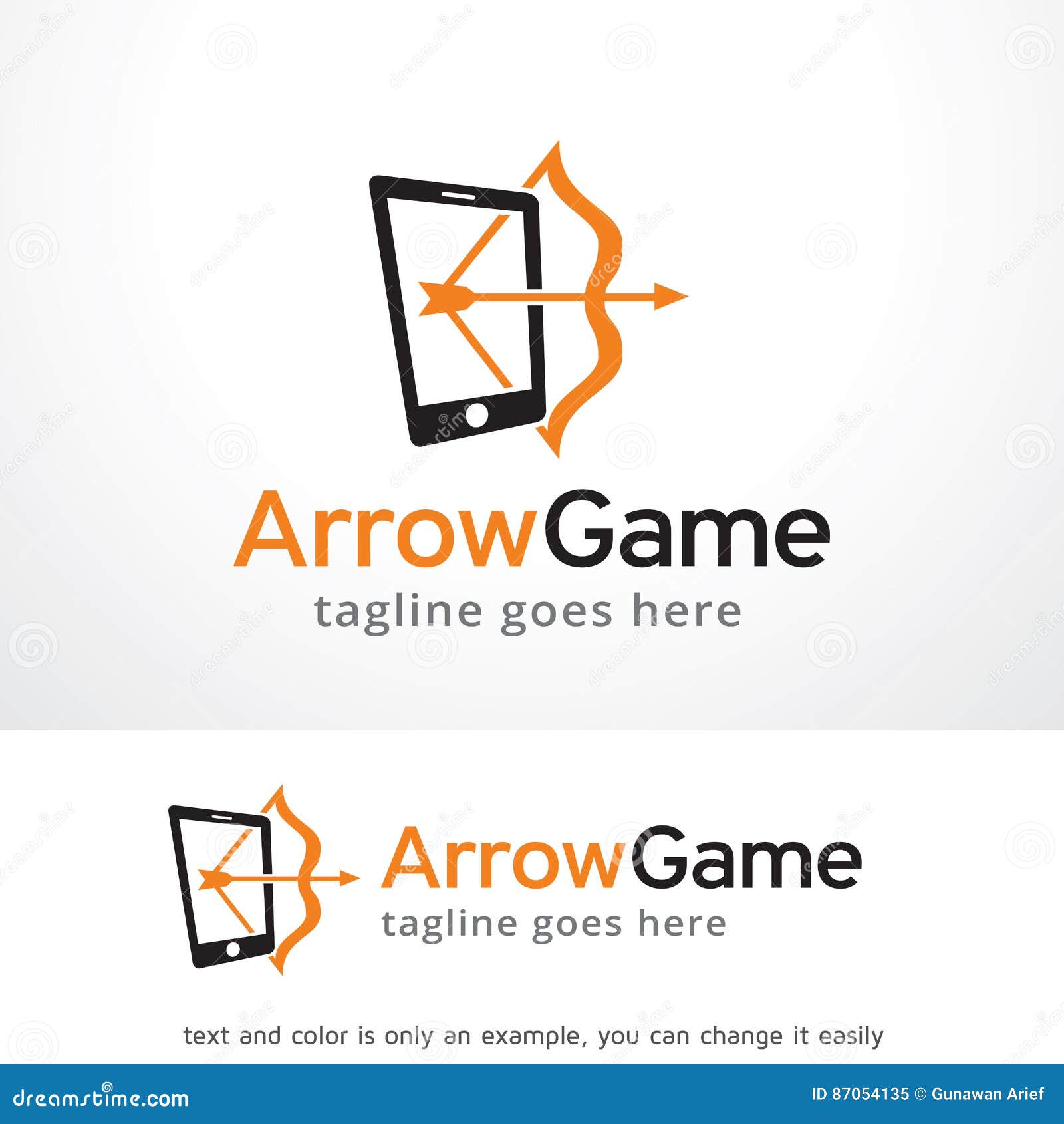Arrow Game Logo Template Design Vector Stock Vector - Illustration of ...