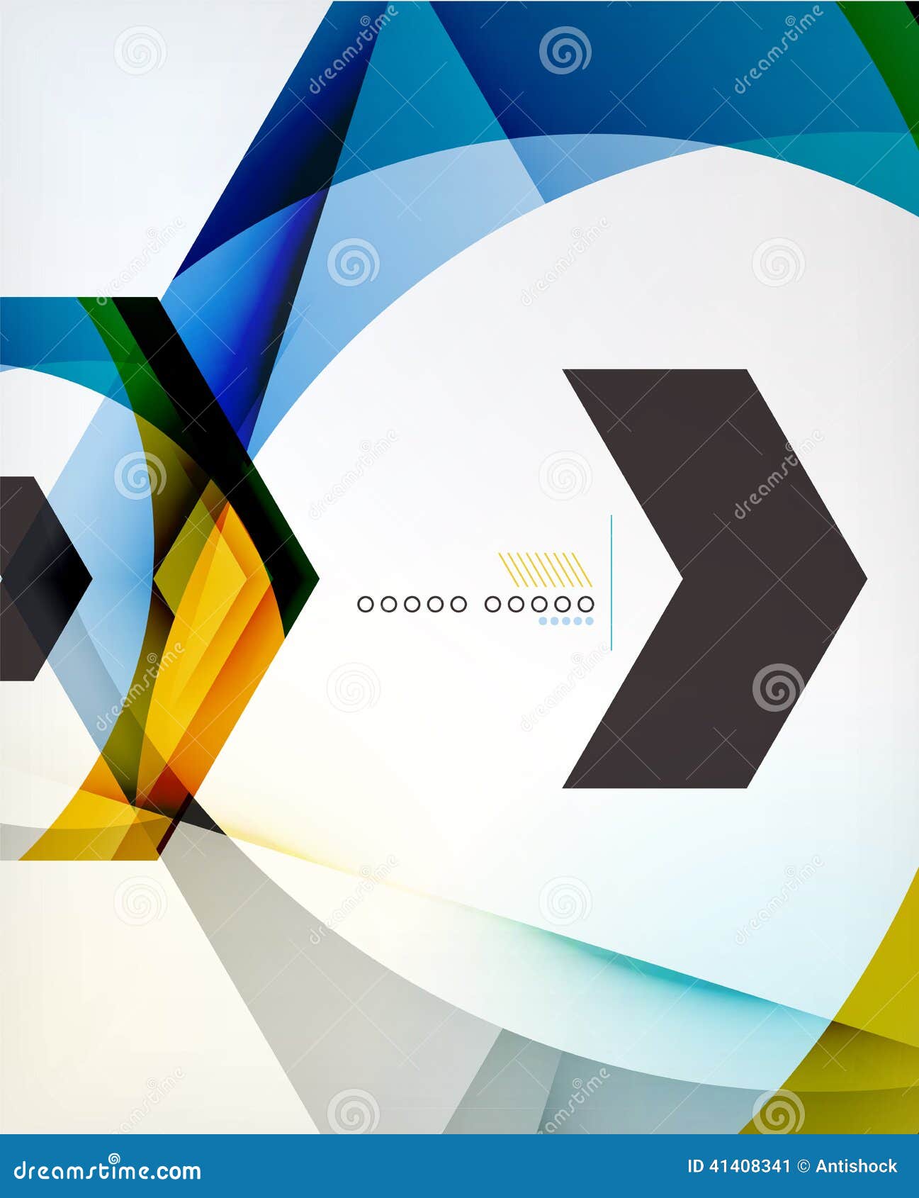 Arrow Geometric Shape Abstract Business Background Stock Vector ...