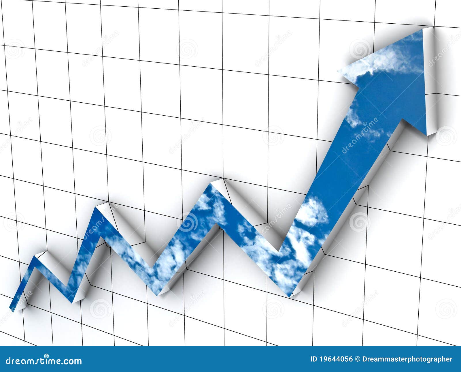 Arrow Graph stock illustration. Illustration of accounting - 19644056