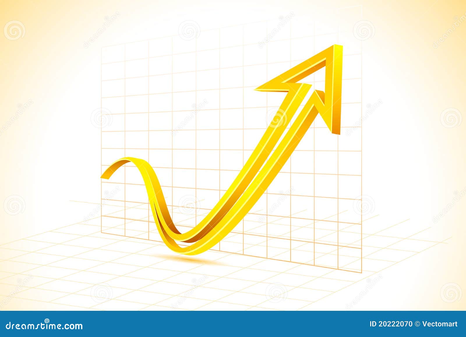 Arrow on Graph stock vector. Illustration of profit, icon - 20222070