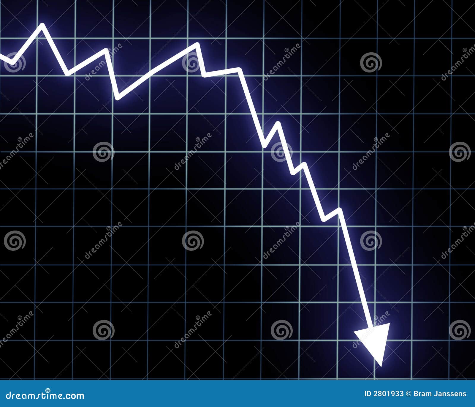 Arrow graph stock illustration. Illustration of fail, data - 2801933