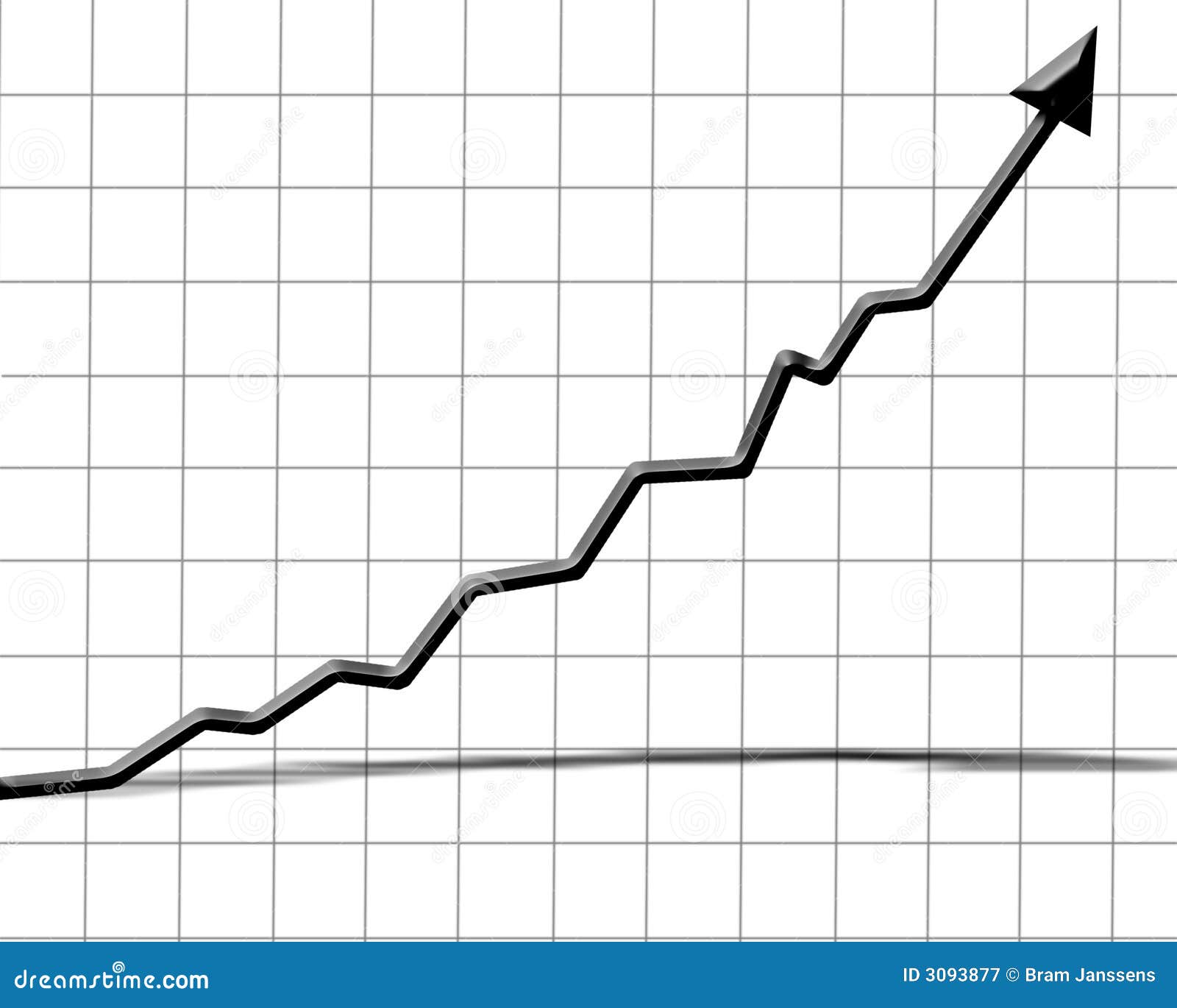 Arrow graph stock illustration. Illustration of invest - 3093877