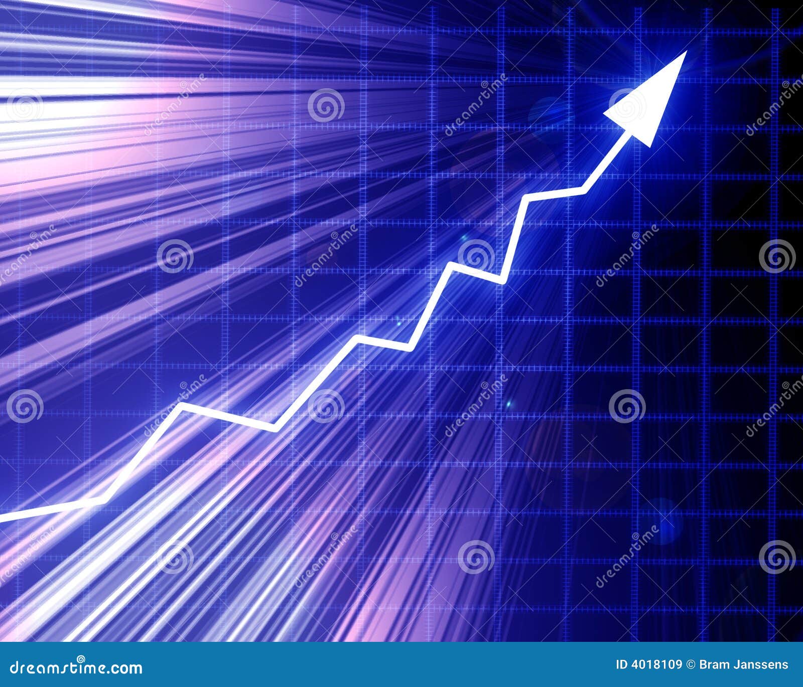Arrow graph stock illustration. Illustration of success - 4018109