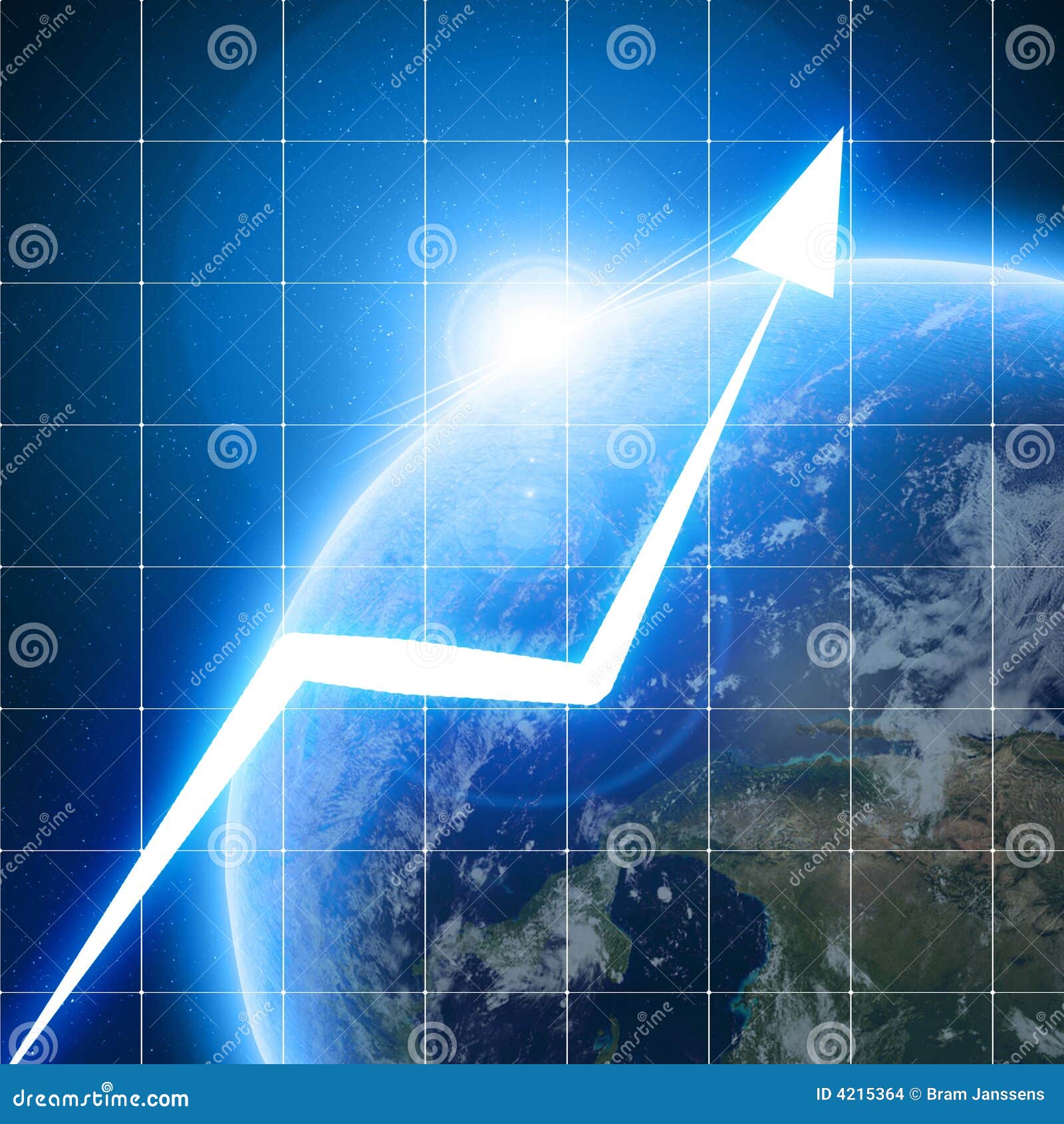 Arrow graph stock illustration. Illustration of income - 4215364