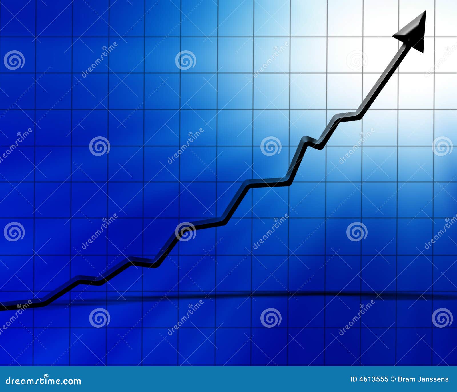 Arrow graph stock illustration. Illustration of margin - 4613555
